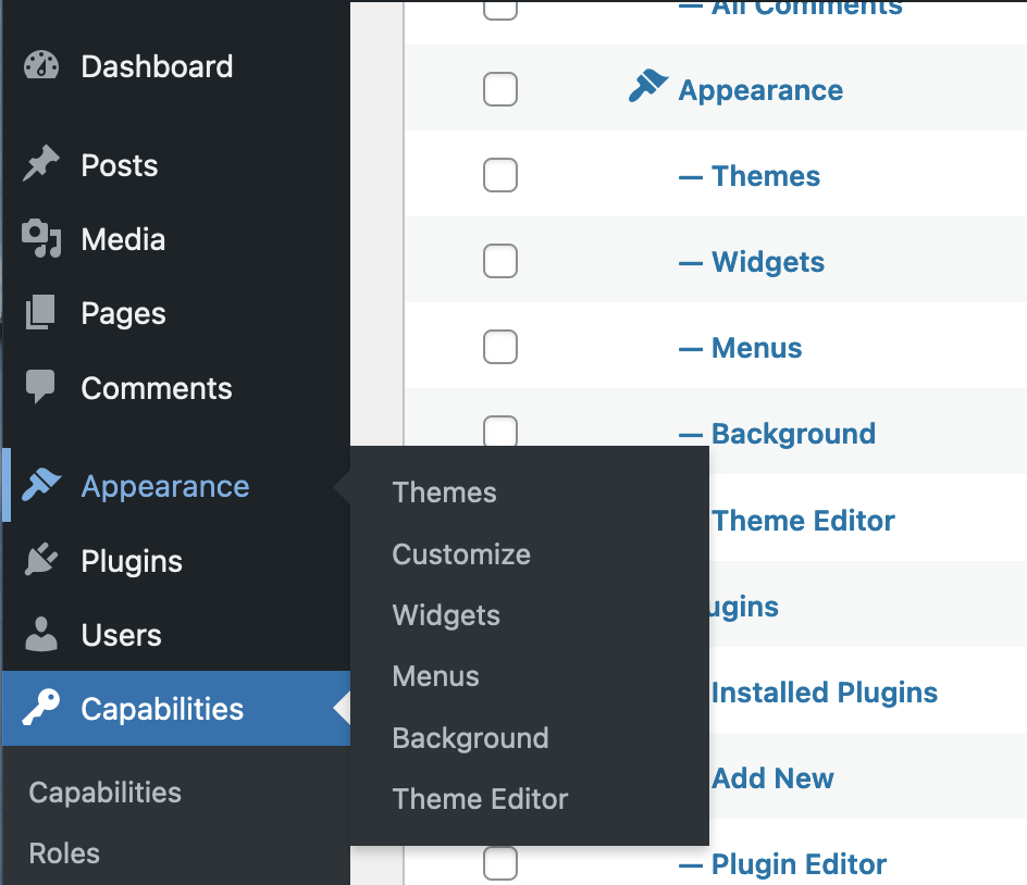"Customize" link can't be controlled in "Admin Menus" · Issue #208 ...
