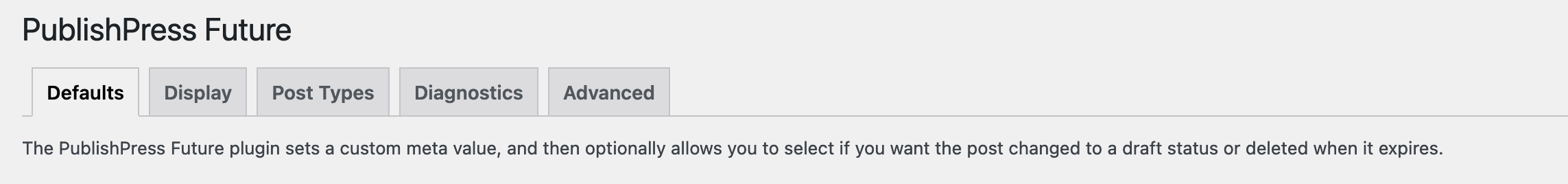 Remove plugin description · Issue #194 · publishpress/PublishPress-Future · GitHub