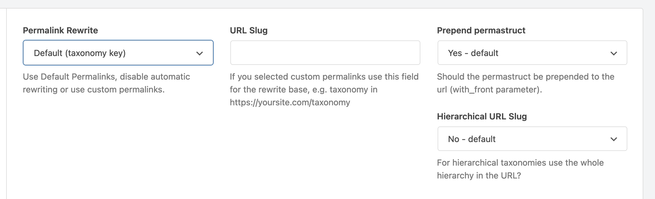 Add a "Permalinks" option for Taxonomies · Issue #1467 · TaxoPress/TaxoPress · GitHub