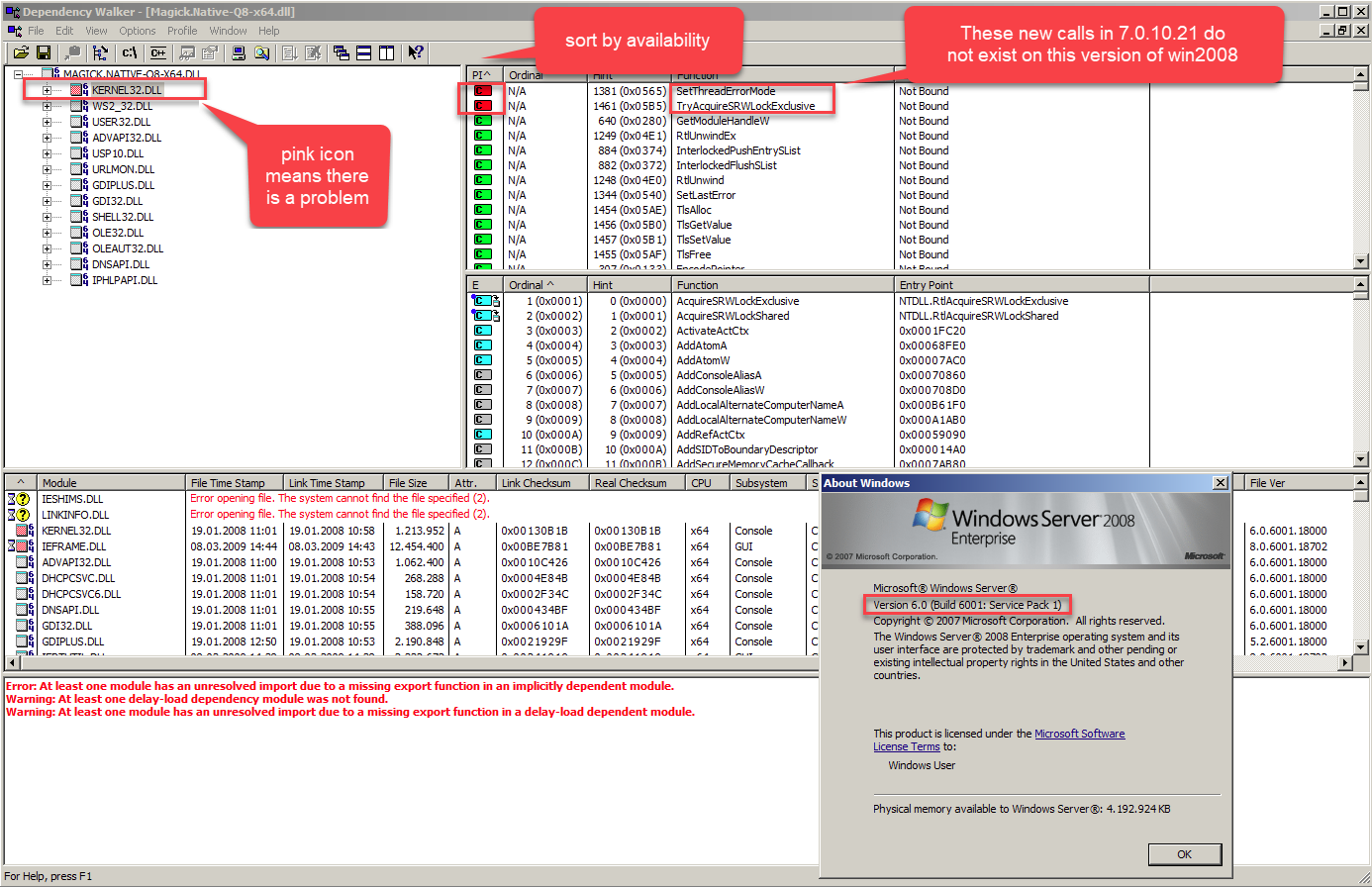 Dllnotfoundexception On Windows Server 2008 Is There A New Dependency · Issue 675 · Dlemstra