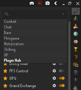 Filter for installed Plugin Hub Plugins · Issue #12404 · runelite/runelite · GitHub