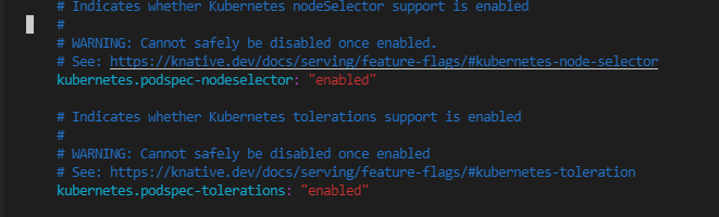 Kserving Cannot Enable Some Config Features Flags · Issue 11388 · Knative Serving · Github