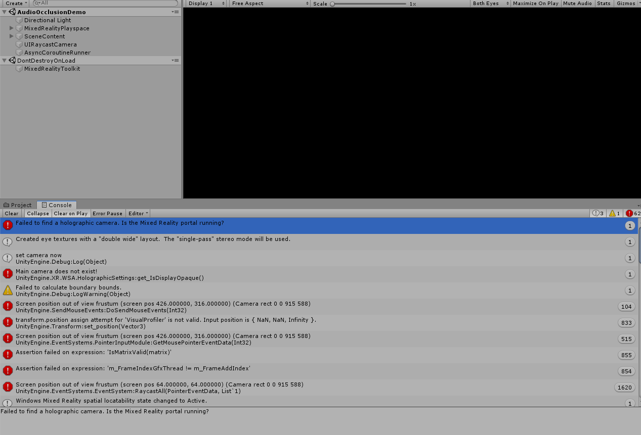 errors in run source code(.zip) (or download two unitypackages) · Issue #4207 · microsoft ...