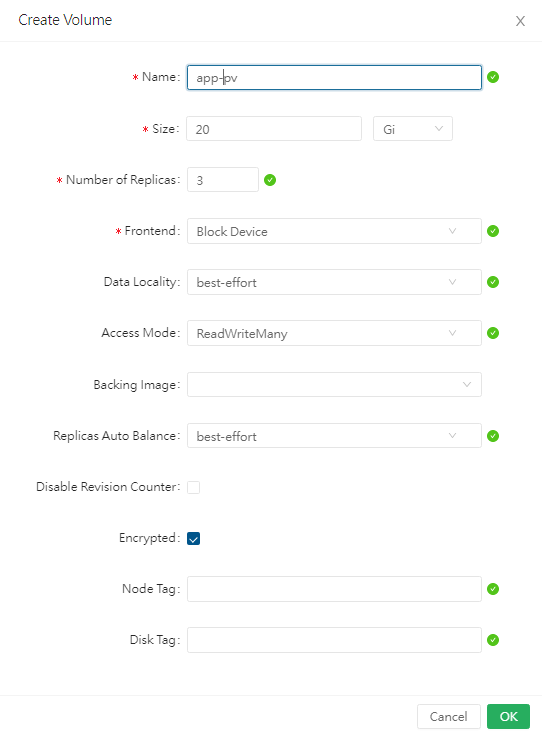 Longhorn creating more complex PV / PVC's. · longhorn longhorn · Discussion #4453 · GitHub