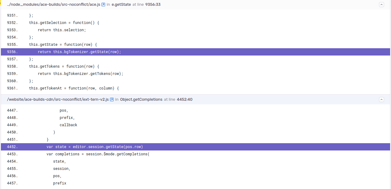 Cannot read properties of null (reading 'getFoldAt') · Issue #4680 · ajaxorg/ace · GitHub