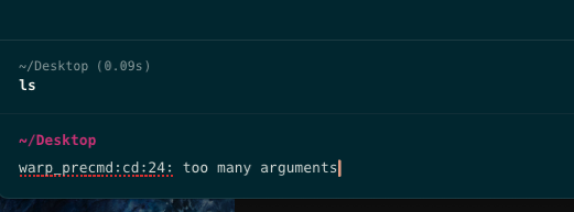 Too many arguments error · Issue #2254 · warpdotdev/Warp · GitHub