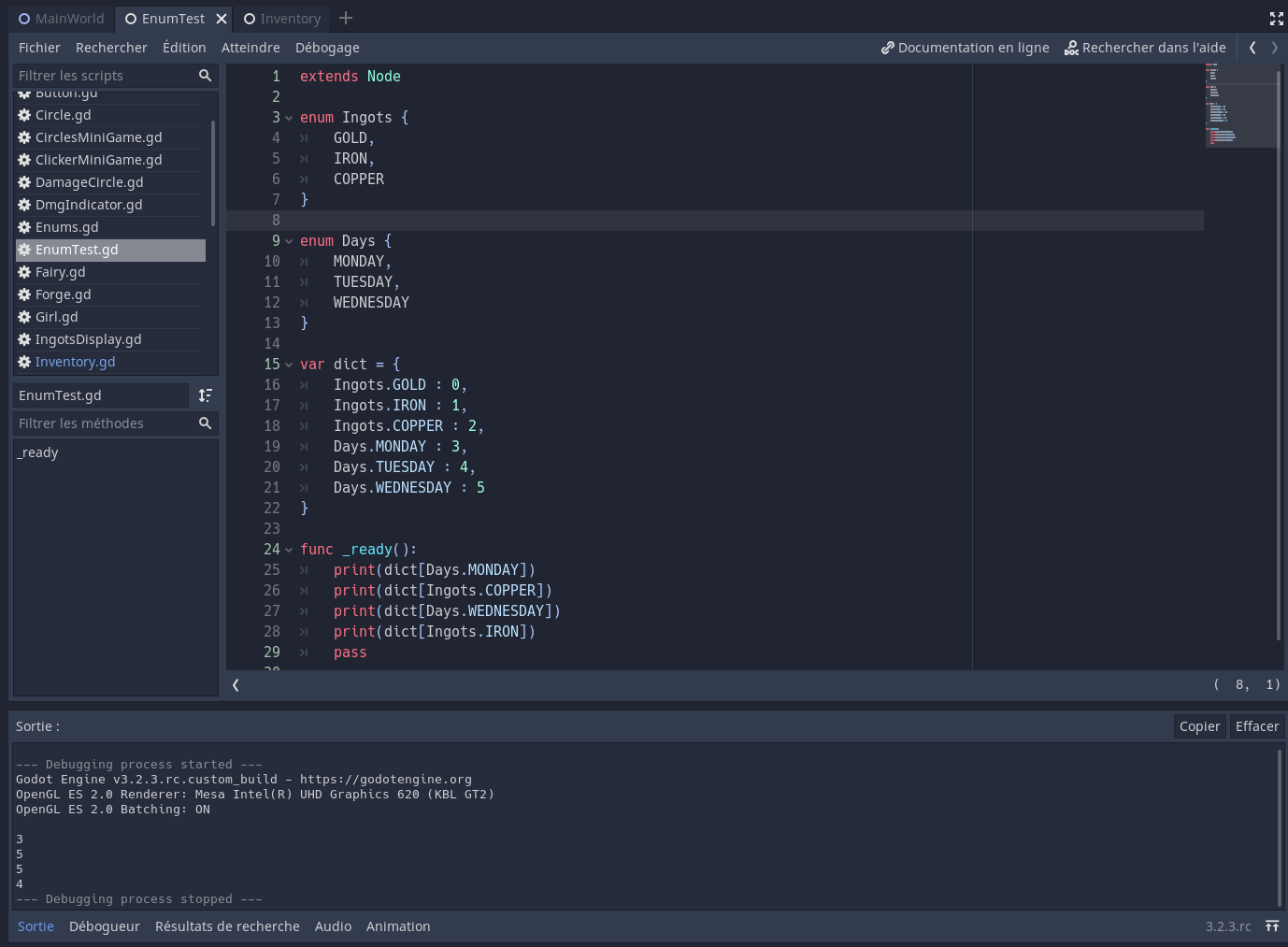 Using multiple enums in a dictionary cause wrong return values · Issue #45720 · godotengine ...