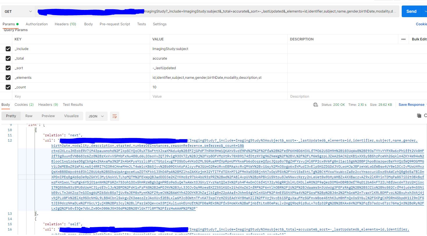 Pagination broken · Issue #2313 · microsoft/fhir-server · GitHub