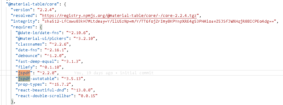 Large bundle size - mostly due to jspdf · Issue #45 · material-table-core/core · GitHub