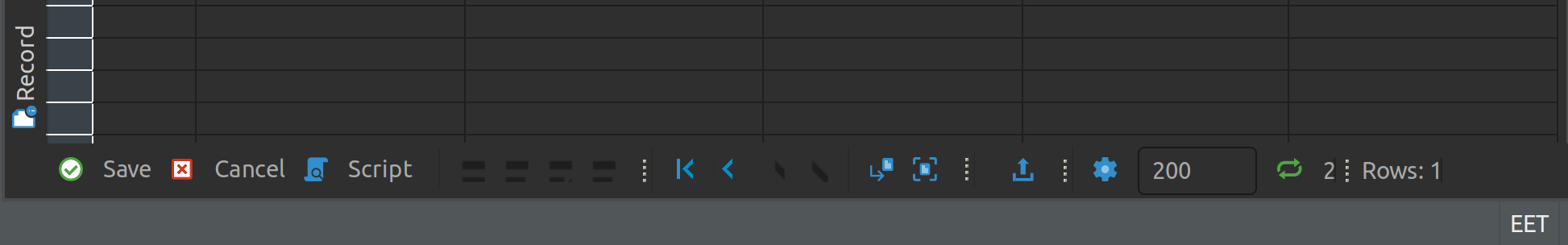 Menu bar in SQL script results not clickable after upgrade to 21.1.5 ...