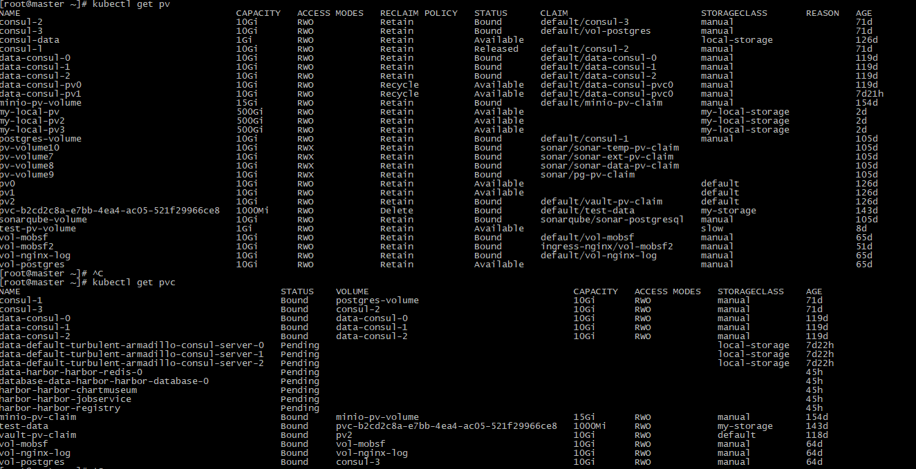 HELM install - pod has unbound immediate PersistentVolumeClaims · Issue #11550 · goharbor/harbor ...