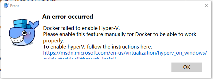 Failed to start Docker · Issue #804 · docker/for-win · GitHub
