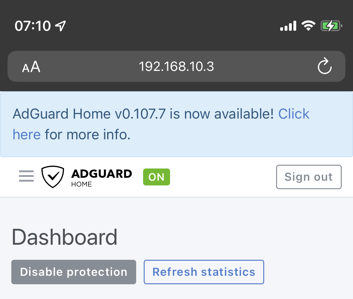Update button doesn’t update · Issue #4721 · AdguardTeam/AdGuardHome · GitHub