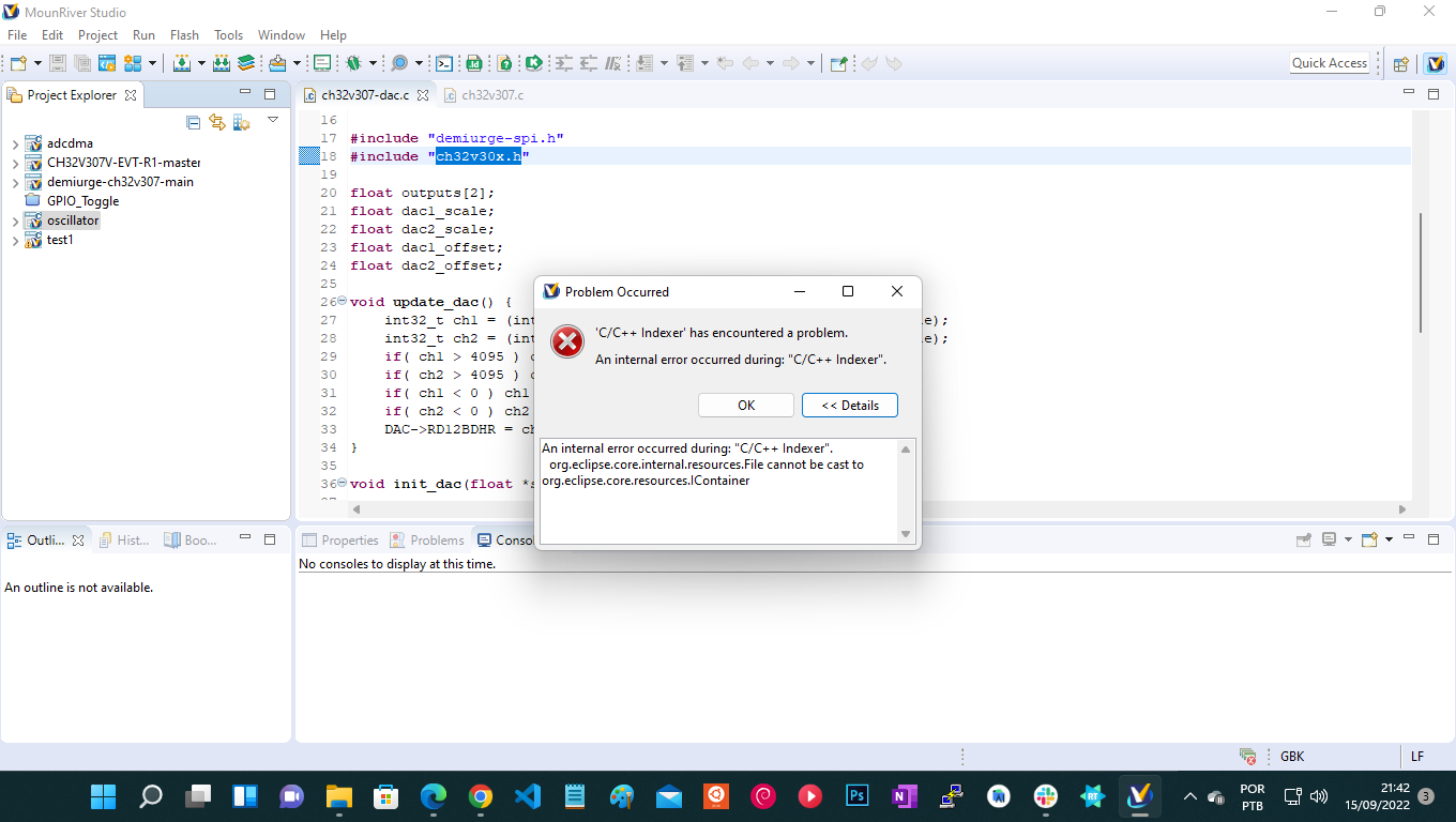 Issue to import this project in MounRiver Studio v1.80 · Issue #1 · lbthomsen/CH32V307V-EVT-R1 ...