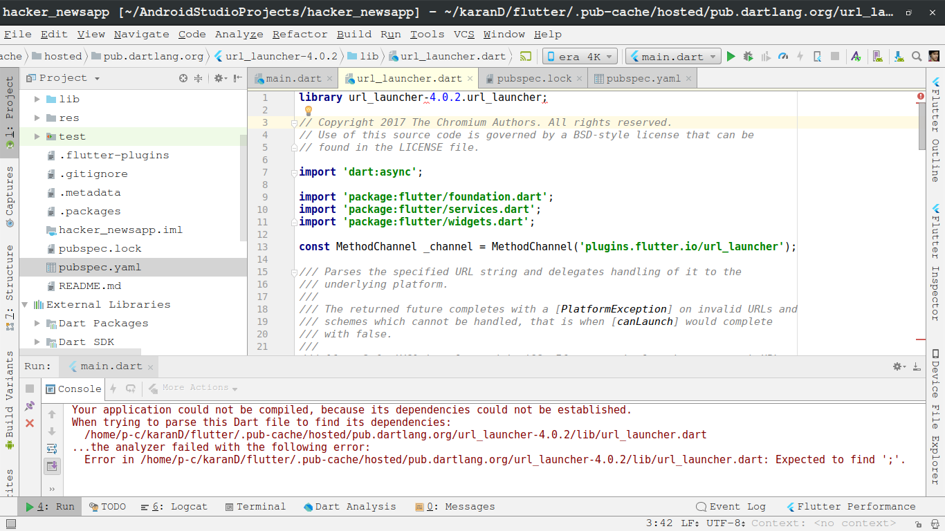 error in url_launcher package · Issue #25098 · flutter/flutter · GitHub