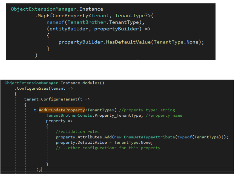 extend tenant property failed for enum property · Issue #8590 · abpframework/abp · GitHub