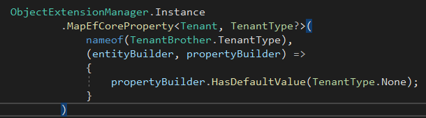 extend tenant property failed for enum property · Issue #8590 · abpframework/abp · GitHub