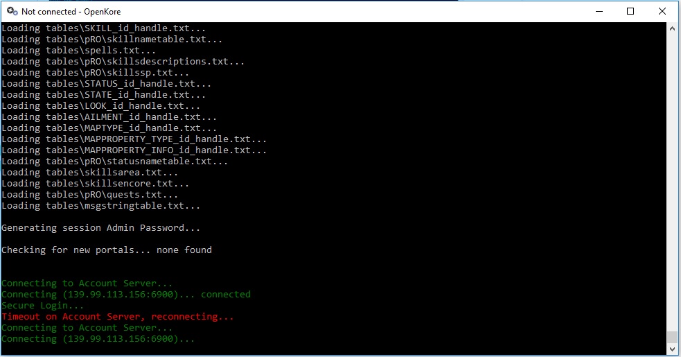 PRo Extreme: New Loki - Account Server Timeout · Issue #1142 · OpenKore/openkore · GitHub