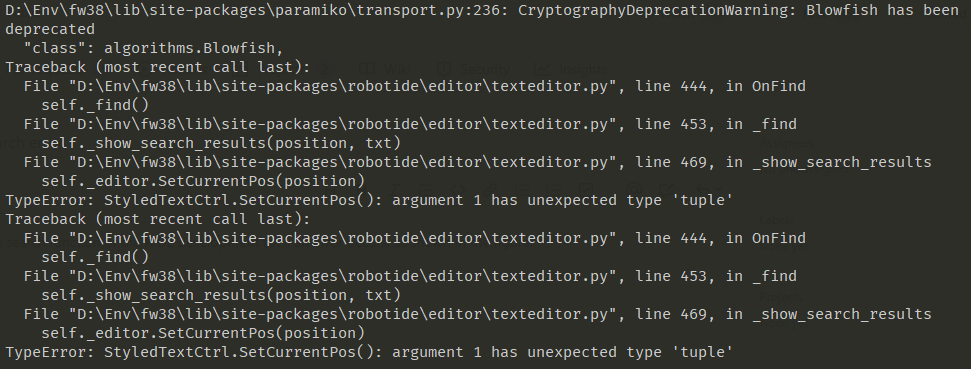 Ride Keyword Search Error · Issue 2449 · Robotframework Ride · Github