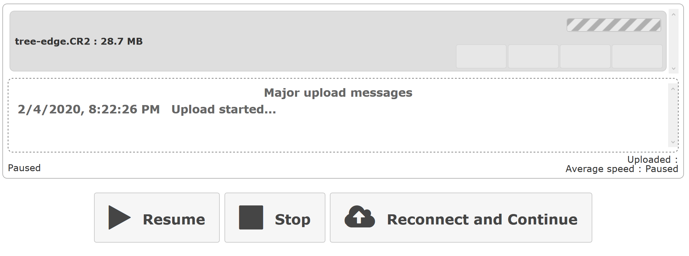 Can't easily resume interrupted upload · Issue #600 · filesender/filesender · GitHub