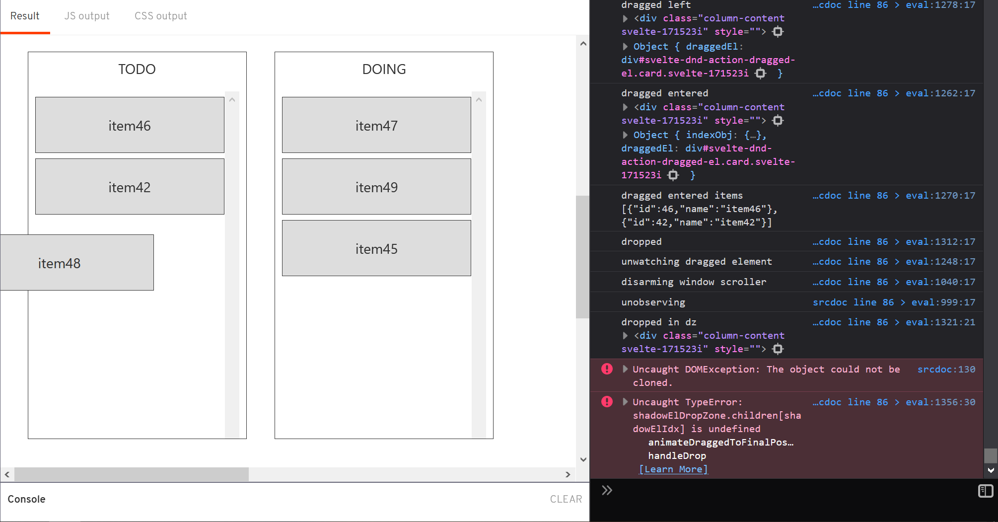 Example of nested dnd-zones · Issue #91 · isaacHagoel/svelte-dnd-action · GitHub