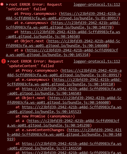 File Cant Save · Issue 1254 · Gitpod Iogitpod · Github