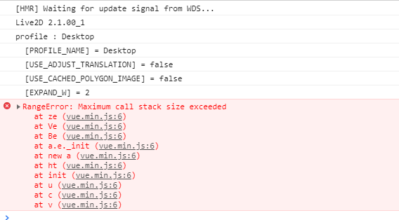 Maximum call stack size exceeded · Issue #1 · LingHanChuJian/live2d-vue · GitHub