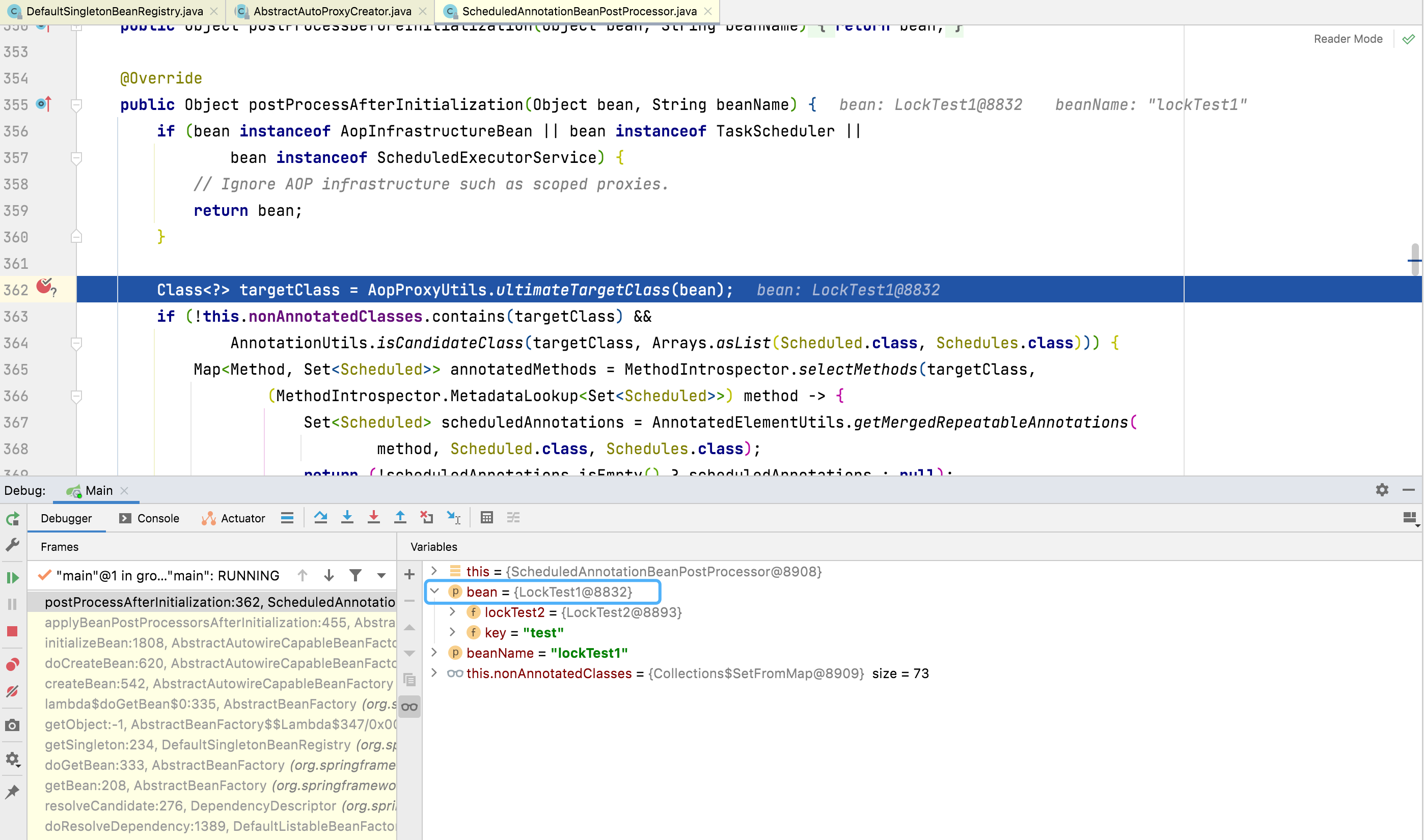 AOP failure when circular reference and @Scheduled springboot 2.6.2 ...