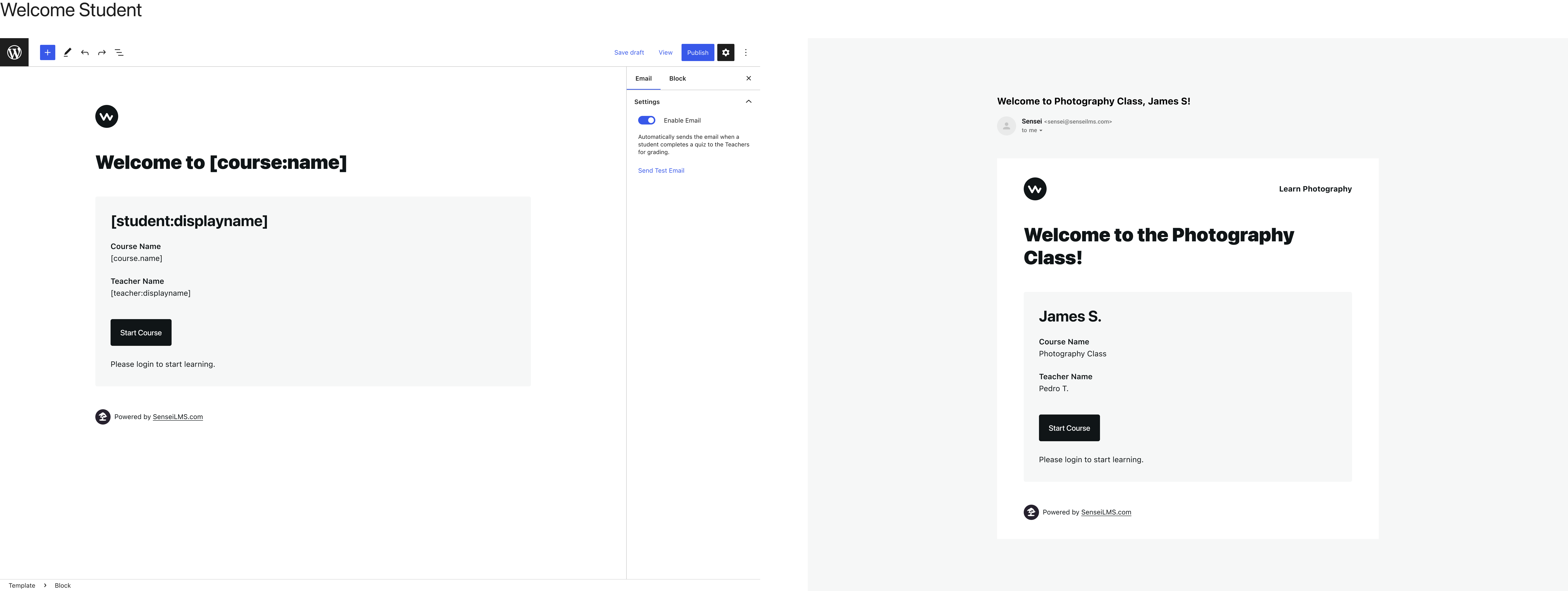 Send the new student `Welcome` email · Issue #6608 · Automattic/sensei ...