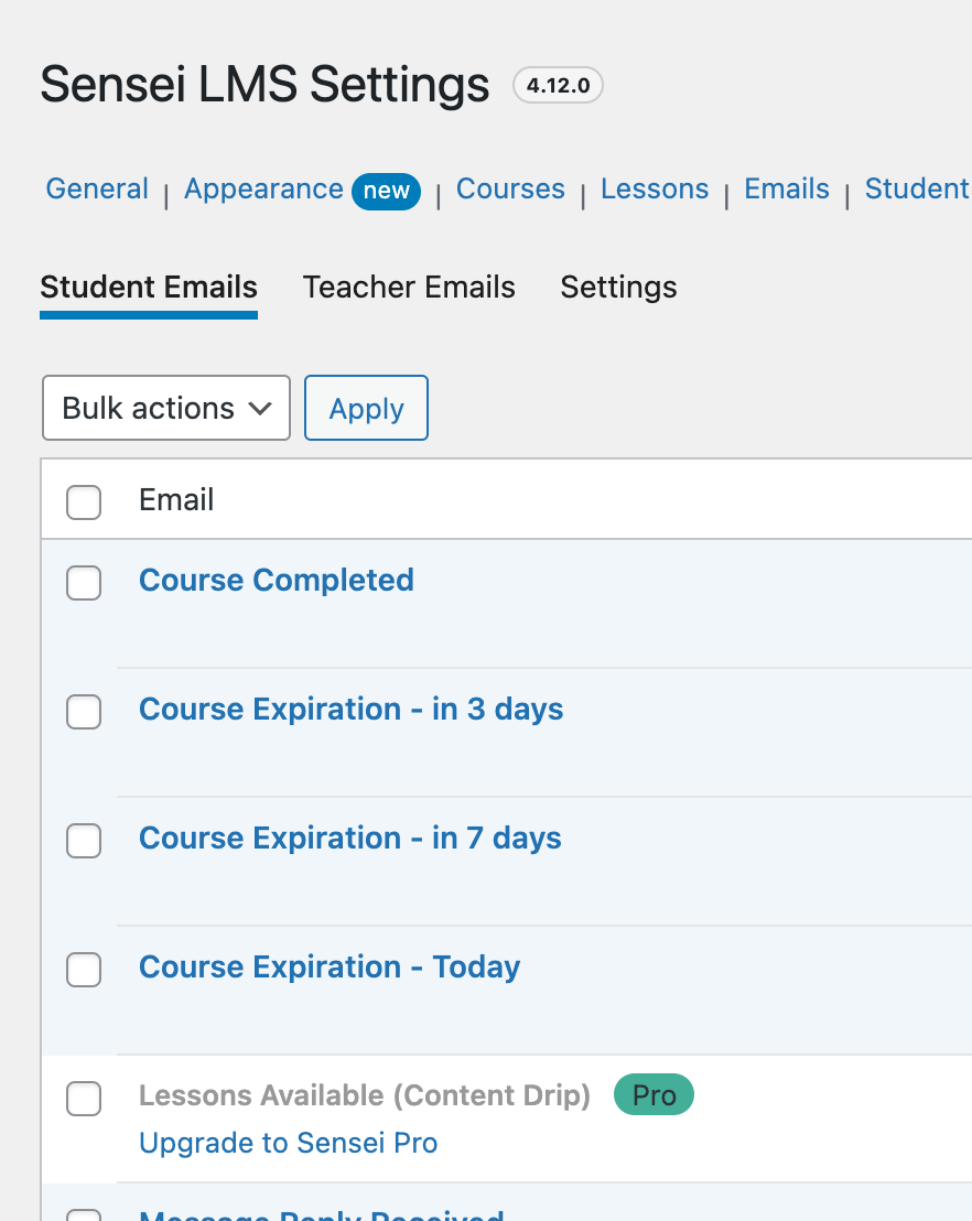 Disabled emails are displaying the pro badge incorrectly · Issue #6725 · Automattic/sensei · GitHub