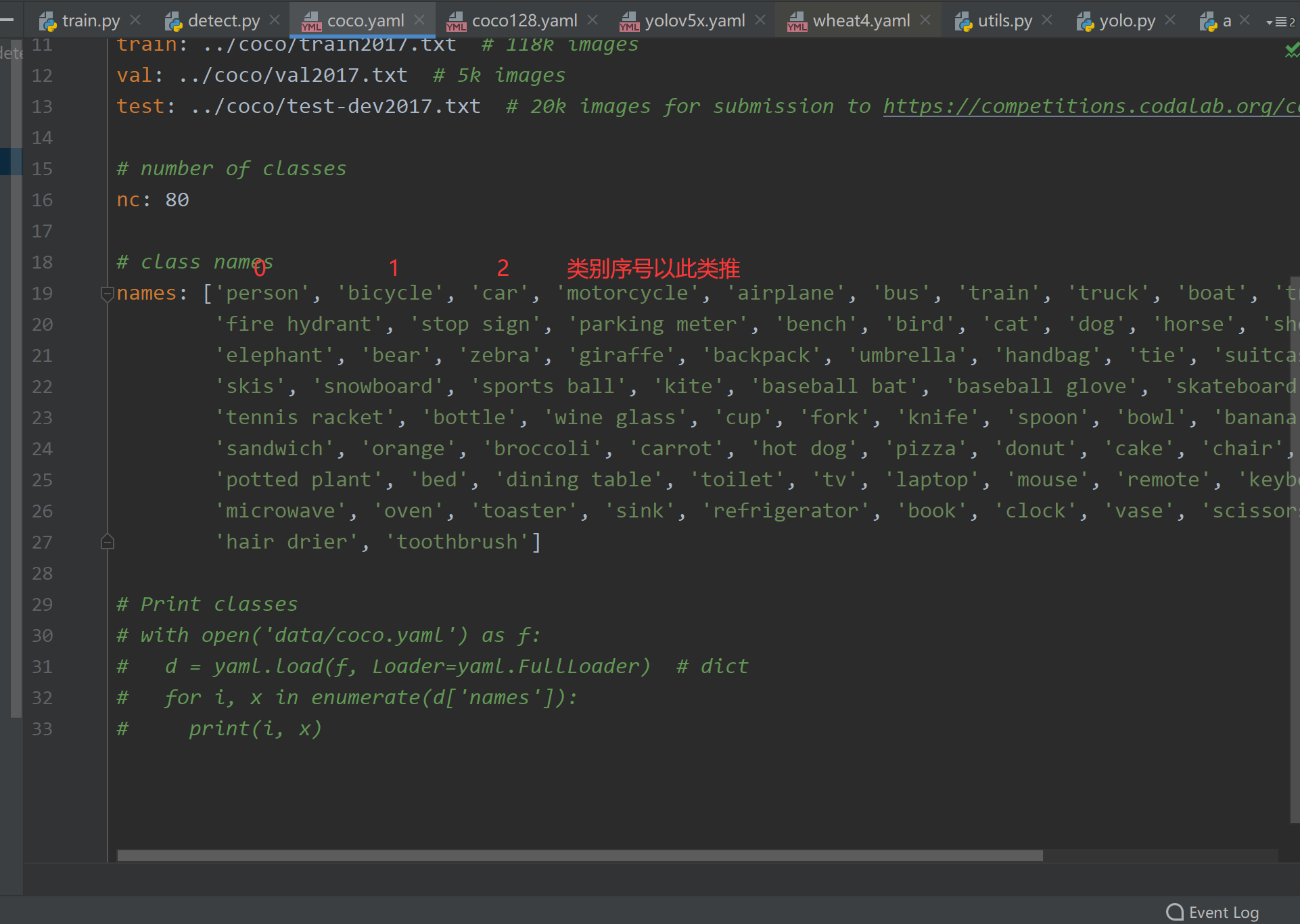 如何在程序中修改代码，让他只检查某一个类别，比如人类，汽车，狗等？在哪里添加呢？命令python detect.py --classes 0 不是很方便，谢谢您 · Issue #218 ...