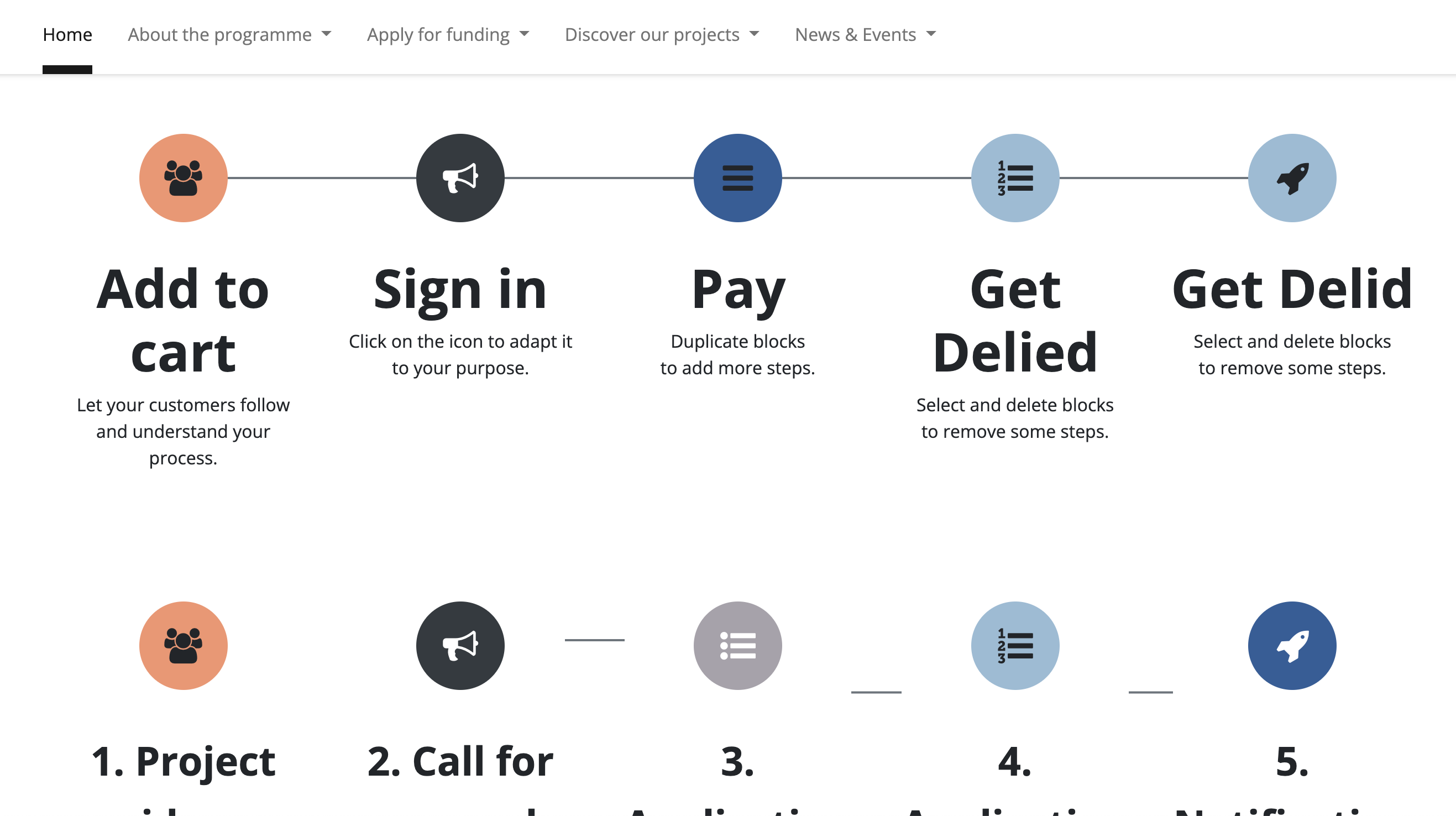 [16.0] Website : Steps lines are completly broken after modifing icons ...