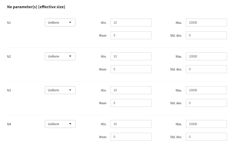 [parameter prior setup] disabling/enabling mean and stdev depending on distribution is erratic ...