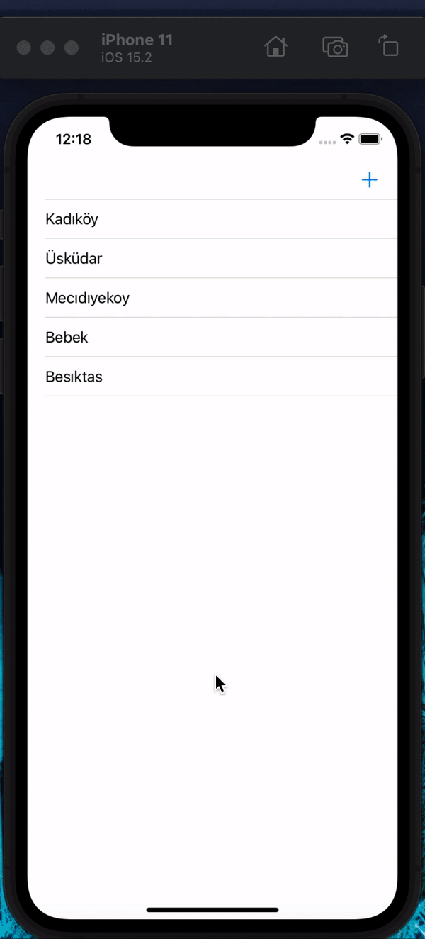 GitHub - Mehmet-Zeki/NavigationMaps: Bu projemde CoreData Veritabani kullandim