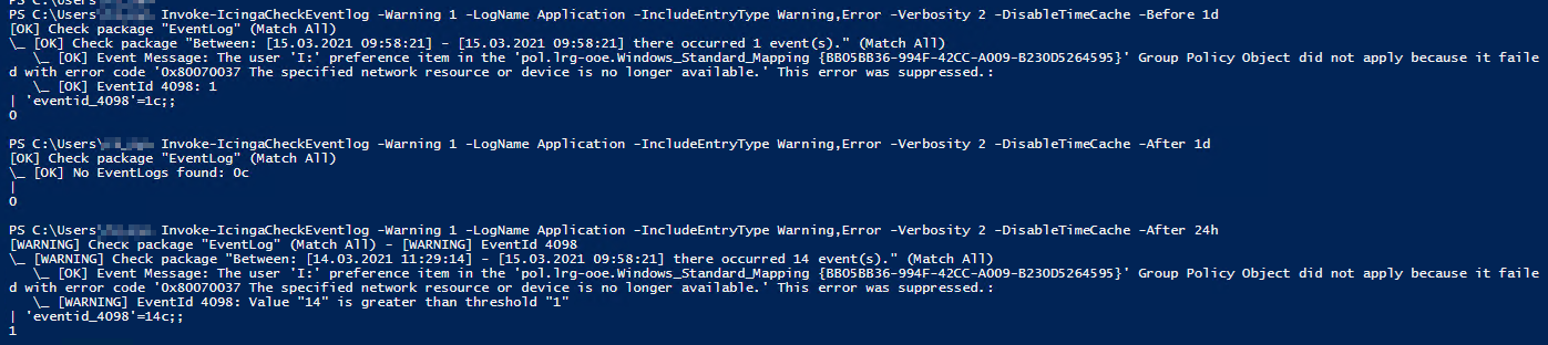 Invoke-IcingaCheckEventlog - unit "d" doesn't work correctly · Issue #145 · Icinga/icinga ...