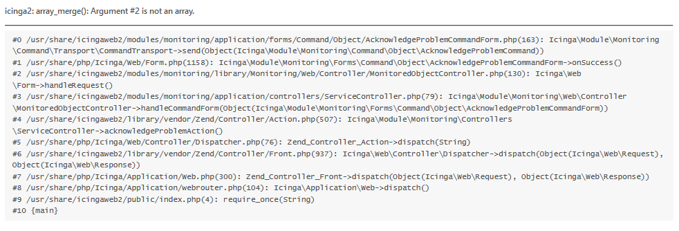 After upgrade to 2.6.2 acknowledgement and setting downtime not possible · Issue #3651 · Icinga ...