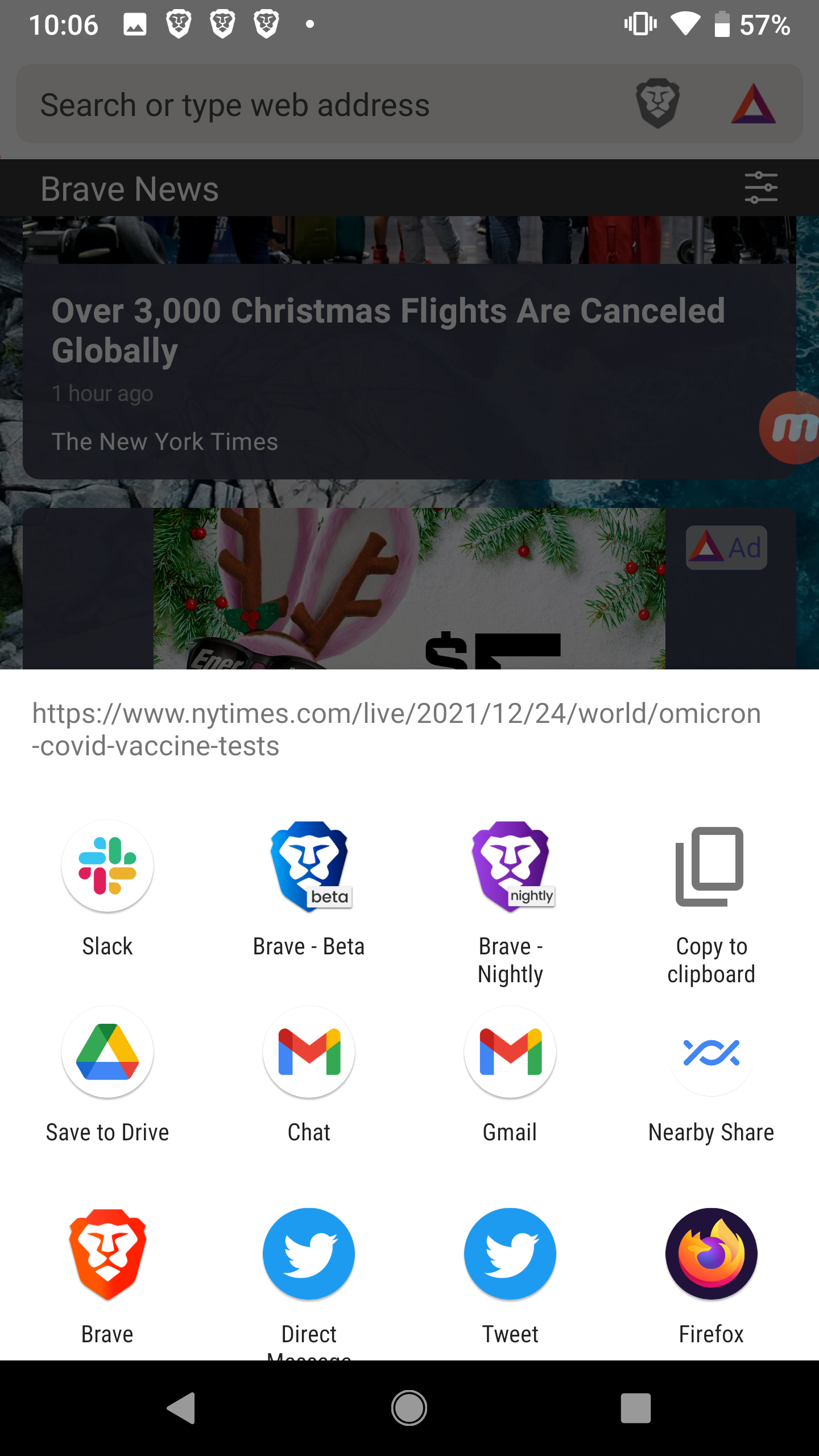 Brave News add Share option to long press menu · Issue #20098 · brave ...