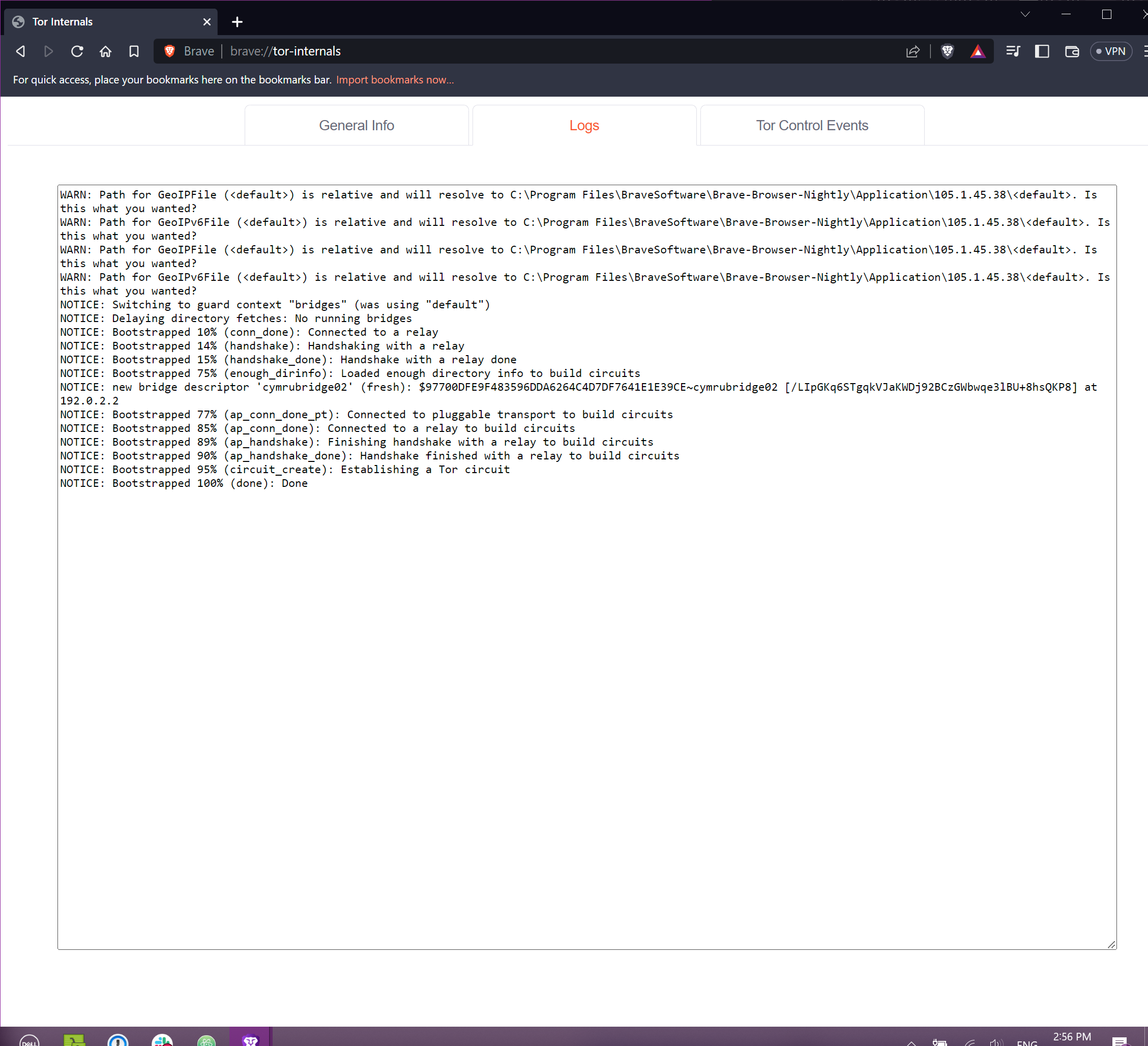 Add timestamps to logging in `brave://tor-internals` · Issue #25319 · brave/brave-browser · GitHub