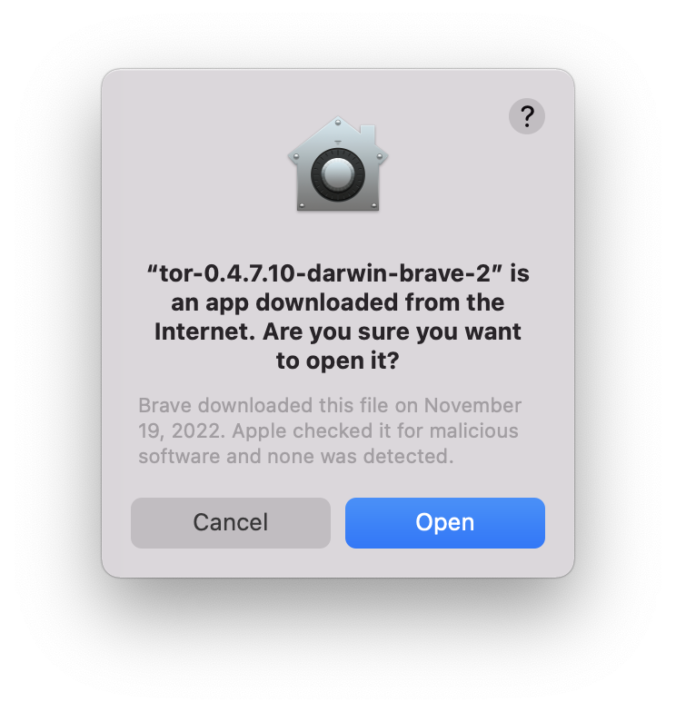 Tor Component App Binary Warning On Launch With Existing Profileinstall Using ` Use Dev 