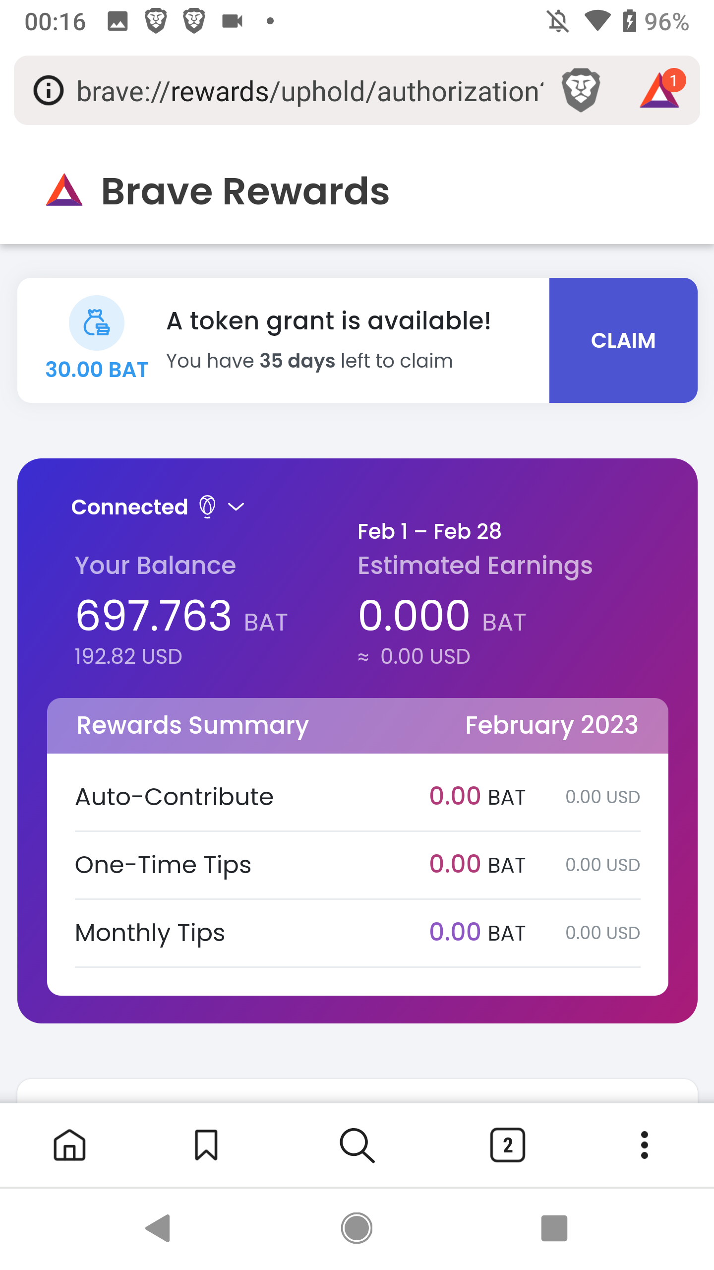 `One-Time Tip` in Rewards panel should read `One-Time Tips`, just like ...