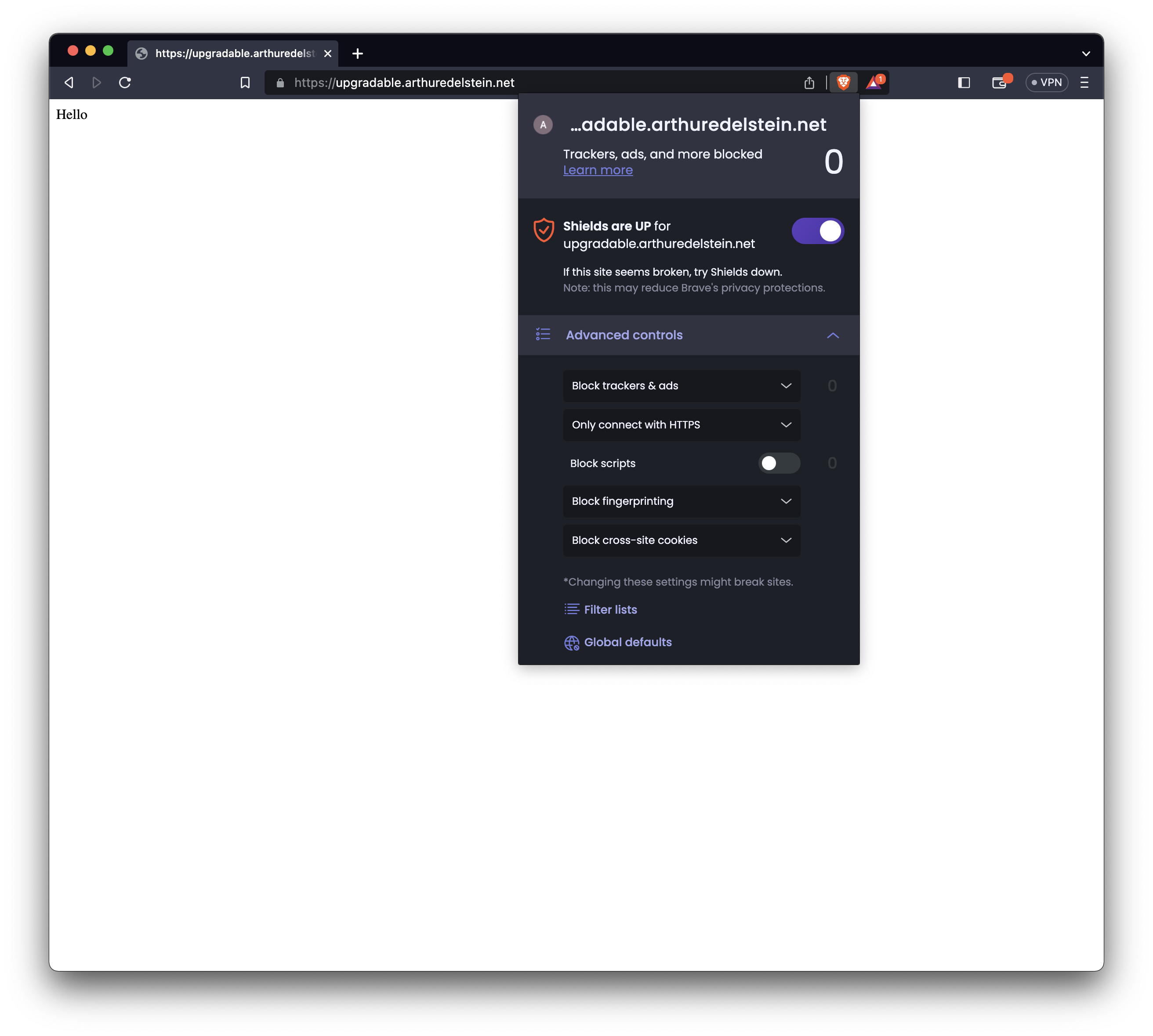 HTTPS shield setting from `Normal` windows are leaking into `Private` windows · Issue #28792 ...