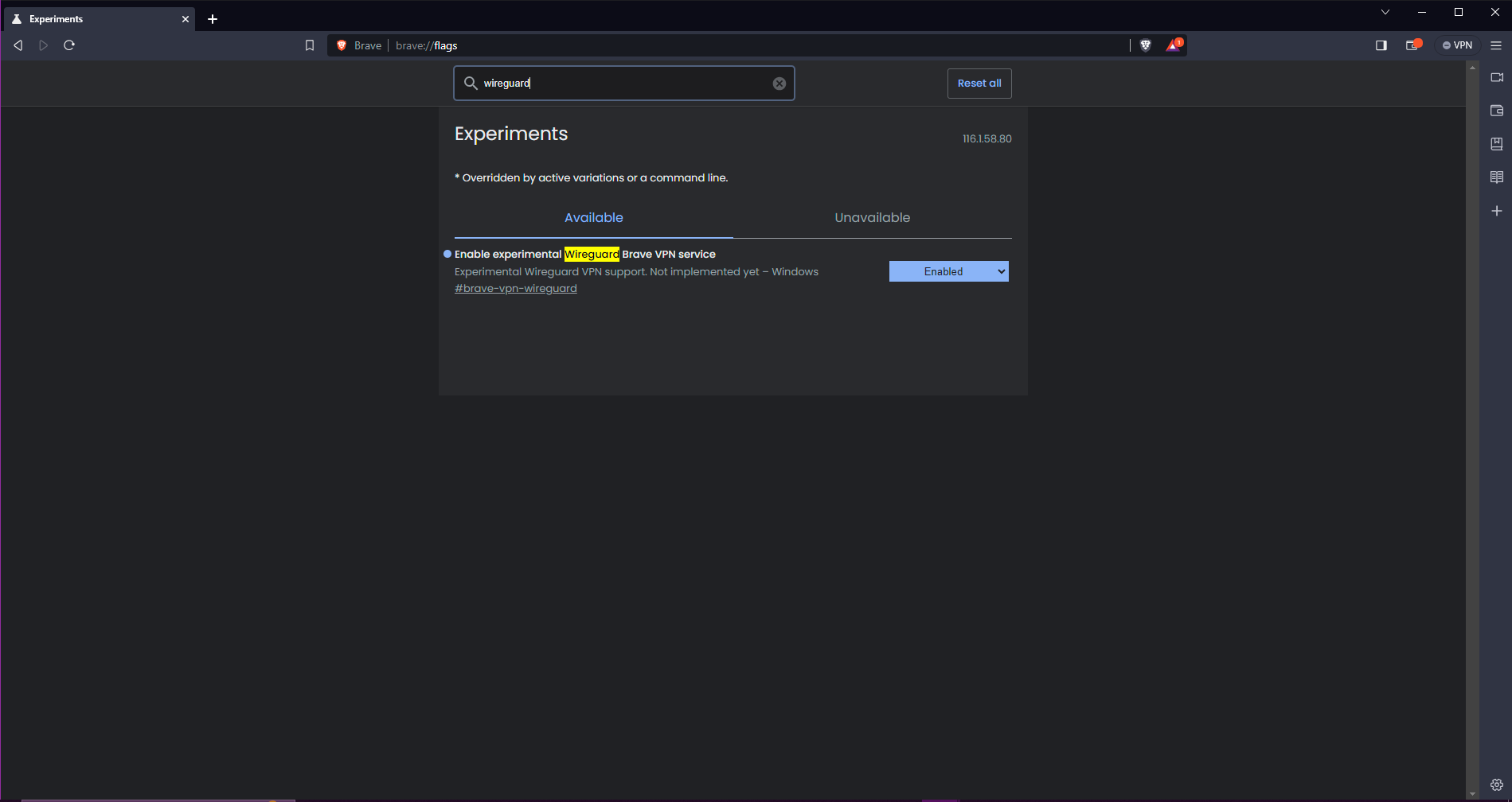 s/Wireguard/WireGuard in `brave://flags` · Issue #32153 · brave/brave ...