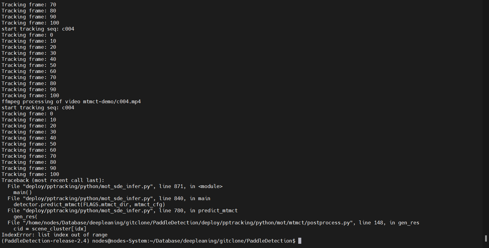PPTracking 多相机追踪 · Issue #6649 · PaddlePaddle/PaddleDetection · GitHub