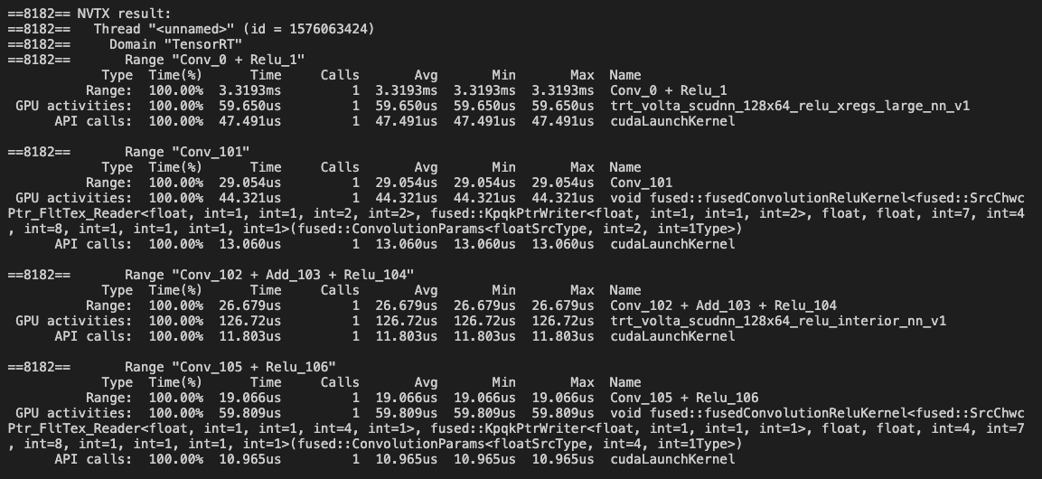 对cuda进行profiling的时候，能输出每个算子的耗时吗 · Issue #1260 · Tencent/TNN · GitHub