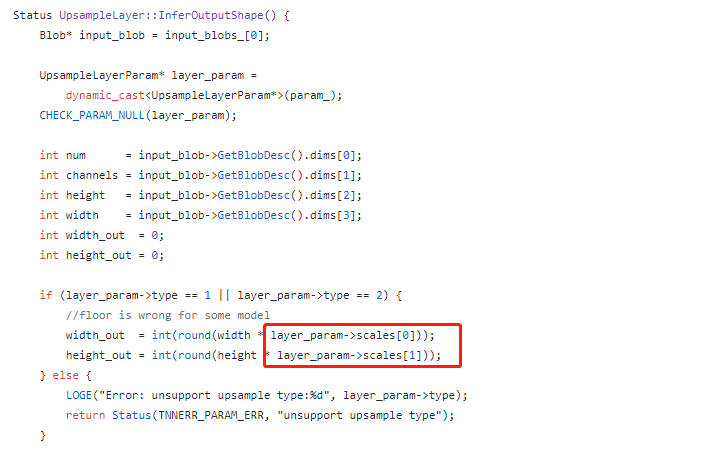 upsample层在reshape时输出尺寸计算不正确 · Issue #249 · Tencent/TNN · GitHub