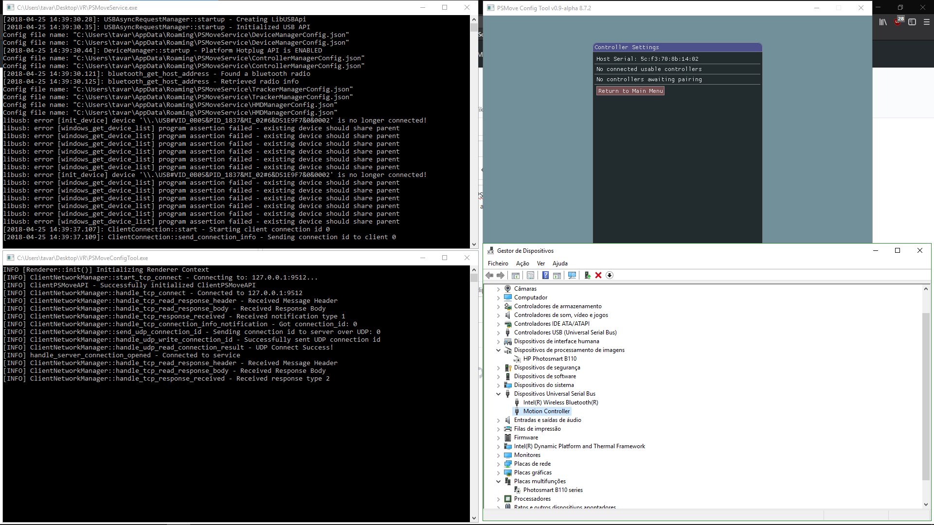 "No Controllers Awaiting Pairing" · Issue #541 · psmoveservice/PSMoveService · GitHub