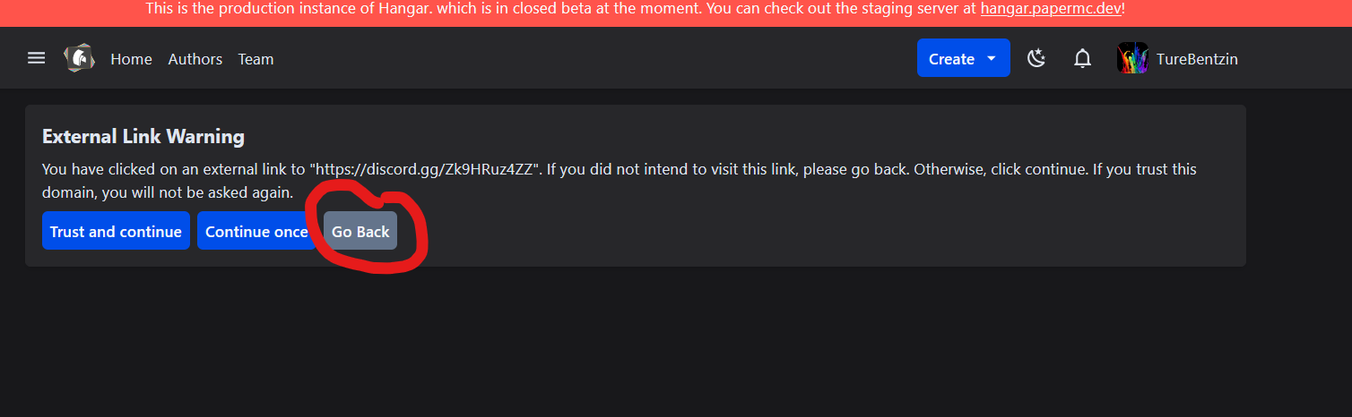 Go Back Does Not Work · Issue 1098 · Hangarmc Hangar · Github
