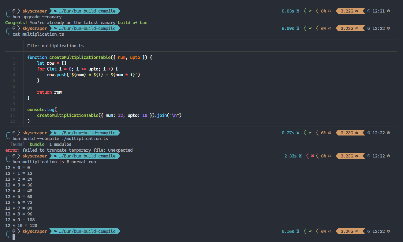 `bun Build Compile` Outputs A Truncation Fail · Issue 2882 · Oven Sh