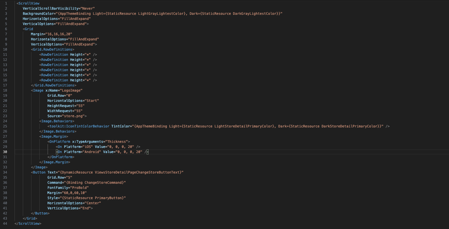 ScrollView sizing issue in Grids in iOS · Issue #16456 · dotnet/maui · GitHub