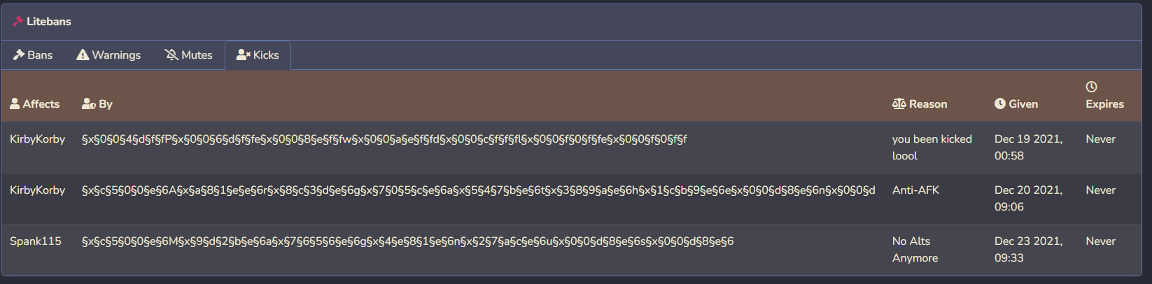 LiteBans Names Issue · Issue #2220 · plan-player-analytics/Plan · GitHub